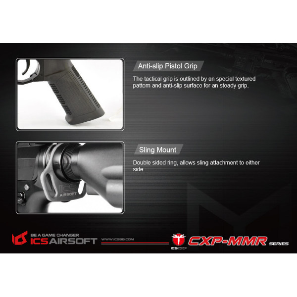 Karabin ASG ICS CXP-MMR CARABINE CZARNY - sklep militarialodz.pl